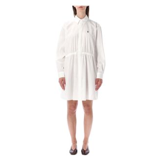 Polo Ralph Lauren Femme, Robes, Blanc, Taille: 38 FR Shirt Robes