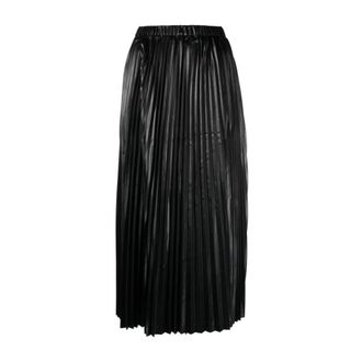 Junya Watanabe Schwarze Hose mit Lagen-Design und Logo-Patch - - Skirts - Damen - Schwarzk - M