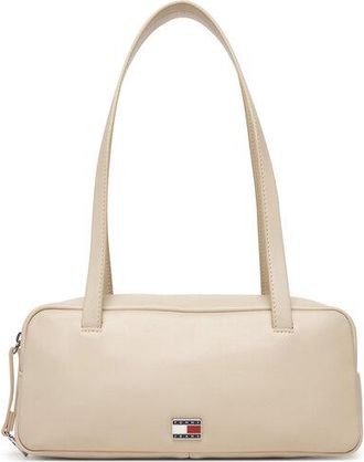 Tommy Jeans Handtasche Tjw City Shoulder Bag AW0AW18075 Beige
