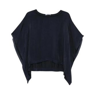 High Oversized Tops - - Tops - Damen - Blau - S