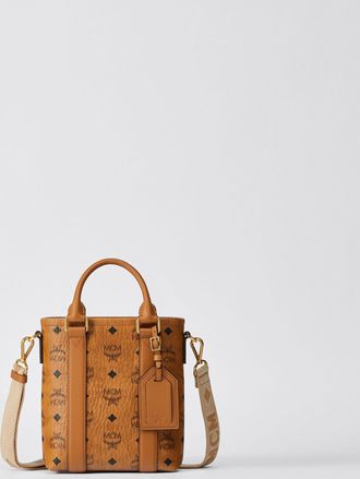 MCM Aren Tragetasche in Visetos COGNAC VISETOS