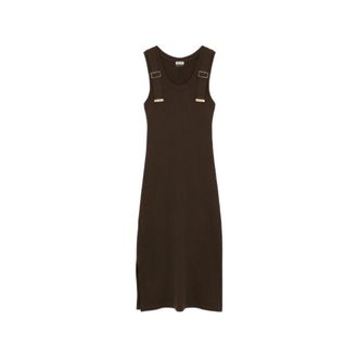 Loewe Baumwoll-Maxikleid - - Dresses - Damen - Braun - M