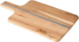 Mastrad Schneidebrett aus Holz - faltbar - großes Format - 42 cm x 20 cm x 1,2 cm, Akazie, Braun