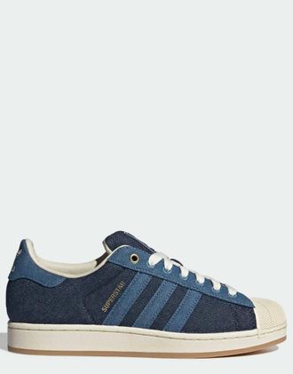 adidas Originals Superstar ii Schuhe in blauem Denim / Indigo-Denim