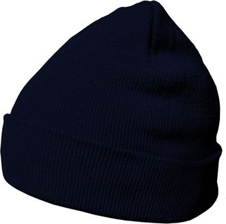 DonDon M&uuml;tze Herren M&uuml;tze Damen Winterm&uuml;tze Beanie klassisches Design dunkelblau