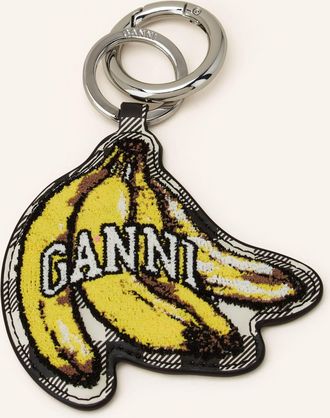Ganni Taschenanhänger gelb