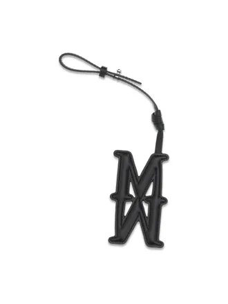 Max Mara Womens Leather Keyring Nero Calf Bos Taurus Keyrings E Chains
