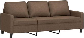 vidaXL 3-Sitzer-Sofa Braun 180 cm Stoff - Vidaxl