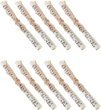 NUOBESTY Ipetboom 10 St&uuml;ck J&uuml;dische T&uuml;rrollen 75 X 1cm mit Biblischen Segensspr&uuml;chen Koscheres Papier Spirituelle Haussegen Dekoration f&uuml;r Einweihung und J&uuml;dis