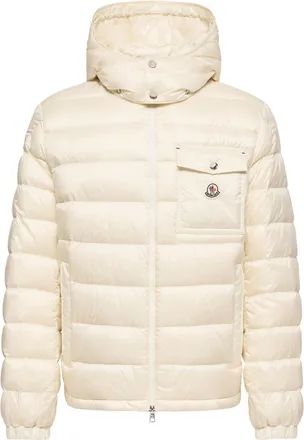 Moncler Moncler Doudoune Courte &Agrave; Capuche Verith, Homme, Blanc, Taille: 0
