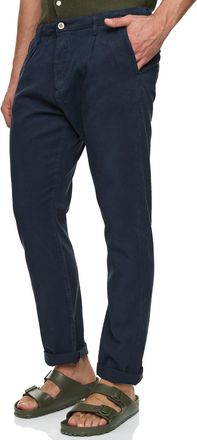 Indicode Herren Ville Chinohose aus 80% Lyocell | Herrenhose Chino Stoffhose Navy, L