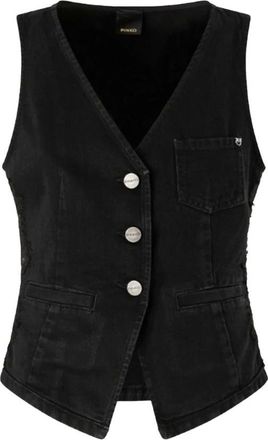 Pinko Pinko, Femme, Vestes, Noir, Taille: 40 FR Gardener Vest