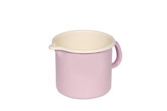 Riess 0040-006, Schnabeltopf 12, CLASSIC - BUNT/PASTELL, Farbe Rosa, Durchmesser 12 cm, Höhe 11.5 cm, Inhalt 1.0 Liter, Emaille, Induktion