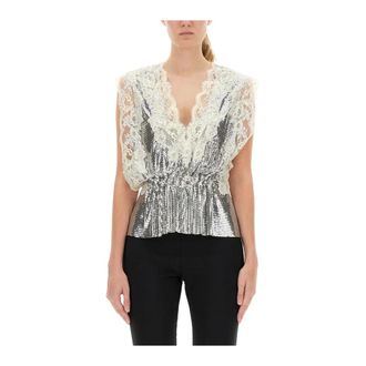 Paco Rabanne Damen, Blusen & Hemden, Grau, XSGr&ouml;&szlig;e