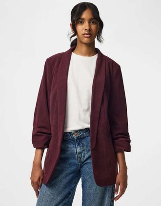 Pieces Blazer - Lie-de-vin-Rouge