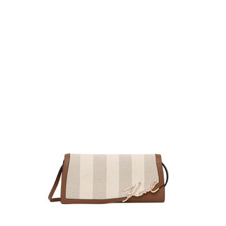 Karl Lagerfeld K/Signature Umh&auml;ngetasche - - Bags - Damen - Beige - ONE SIZE