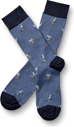 CHARLES TYRWHITT Socken mit Fischreiher-Motiv - Blau