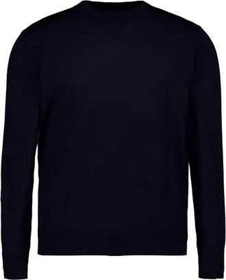 Boggi Milano Herren Pullover blau Merinowolle unifarben