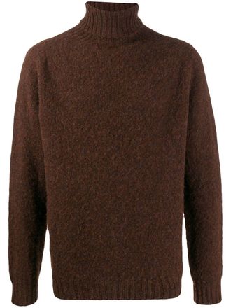 Howlin Gestrickter Rollkragenpullover - Braun