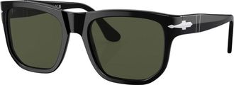 Persol Quadratische Sonnenbrille - - Accessories - unisex - Schwarzk - 55 MM
