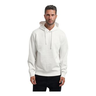 A|X Armani Exchange Sweat &agrave; capuche logo all-over - Homme - Sweatshirts et sweats &agrave; capuche - Blanc - Taille: XL