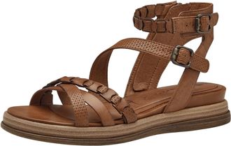 Tamaris Damen Sandalette mit Keilabsatz, braun, 41 EU