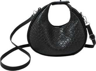 Generic Women Hobo Bags - Sac &agrave; main vintage en cuir PU pour femme en cuir synth&eacute;tique, noir, Consulte la descripci&oacute;n