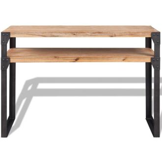 vidaXL Konsolentisch Akazienholz Massiv 120x40x85 cm - Vidaxl