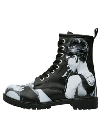 Dogo Schn&uuml;rstiefel DOGO Boots - Go Back to Being Yourself BLACK