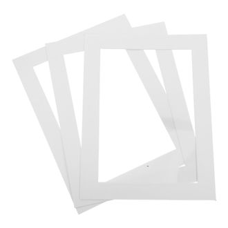 DOITOOL 3s&auml;tze Bilderrahmen Aus Pappe F&uuml;r Kinderkunstwerke Transparenter Schutzfolie Pr&auml;sentationshalter F&uuml;r Fotos Bilder Und Bastelarbeiten Wei&szlig;