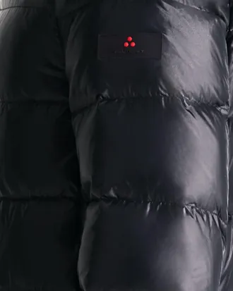 Peuterey Glossy Nylon Puffer Down Jacket - Graphite Blue