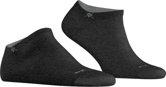 Burlington Herren Sneakersocken grau Baumwolle & Mix unifarben