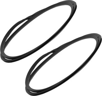 Heallily 2 x Gummiringe für Friseurstühle, rutschfeste Gummipads, Bodenschutz für Stabilität und Kratzschutz, 2 Stück