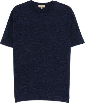 Woolrich Homme, Tops, Bleu, Taille: 2XL T-shirt Tricot Manches Courtes