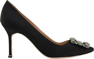 Manolo Blahnik Femme, Chaussures, Noir, Taille: 40 EU Hangisi 90 Stilettos