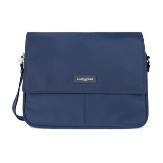 Lancaster Magnetische Klappe Umh&auml;ngetasche Basic Vita - - Bags - Damen - Blau - ONE SIZE