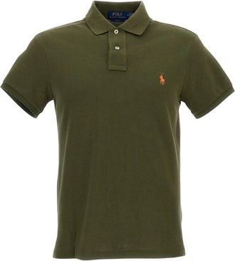 Polo Ralph Lauren Homme, Tops, Vert, Taille: XL Polo Iconique &agrave; Manches Courtes
