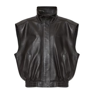 Balenciaga &Auml;rmellose Blouson - - Jackets - Damen - Braun - XS