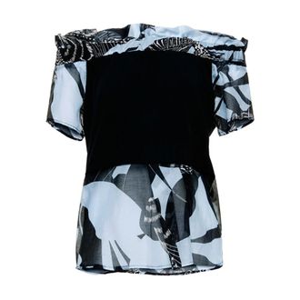Manila Grace Schulterfreie Bluse f&uuml;r Frauen - - Blouses & Shirts - Damen - Schwarzk - M