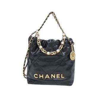 Chanel Pre-owned 22 Calfskin Mini Bag - - Pre-owned - Damen - Schwarzk - ONE SIZE