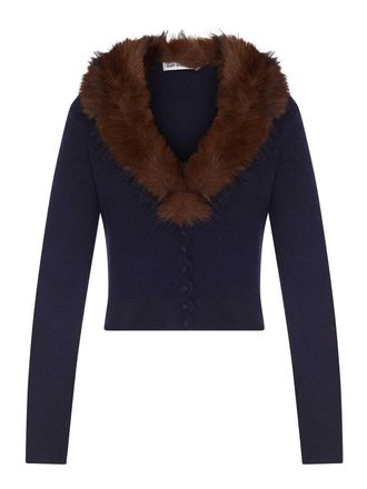 Self Portrait Cardigan - Blau