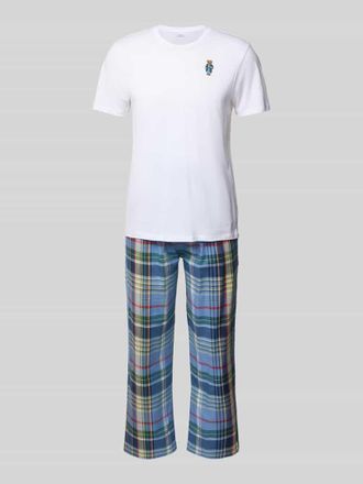Ralph Lauren Relaxed Fit Pyjama Set mit Logo-Stitching Modell Sleep