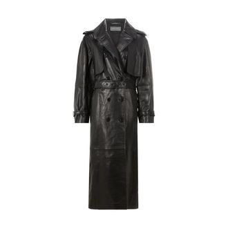 Alberta Ferretti Trench en cuir