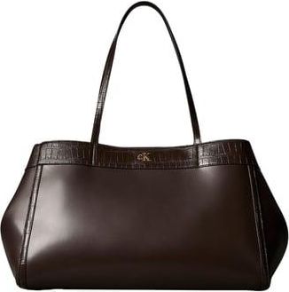 Calvin Klein Sac &eacute;paule effet crocodile