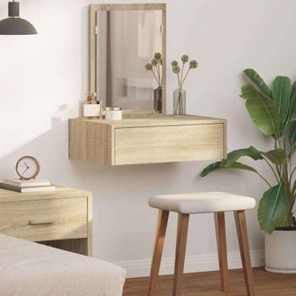 vidaXL Table de Toilette Marron 60 x 40 x 70 cm Bois ding&eacute;nierie Vidaxl