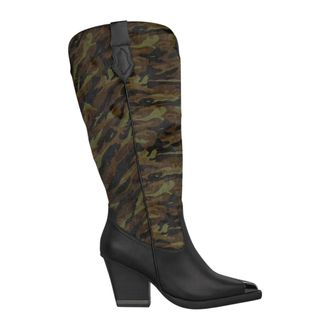 Alma En Pena Bedruckter Absatzstiefel - - Shoes - Damen - Gr&uuml;n - 38 EU