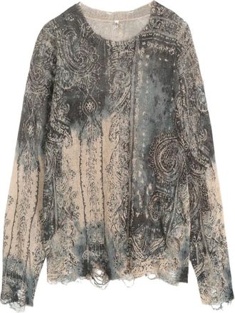 R13 Femme, Pulls, Multicolore, Taille: 42 FR Pull Boyfriend