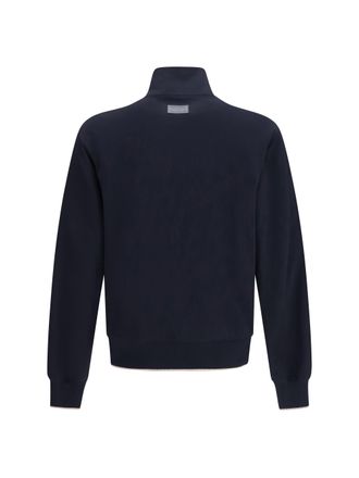 Dolce & Gabbana Mens Zip Jacket With Side Bands Blu Scurissimo 1 Polyamide; Elastane