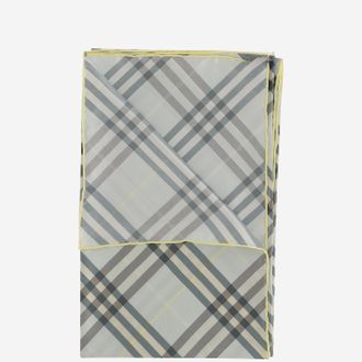 Burberry Womens Silk Check Scarf Scarfs
