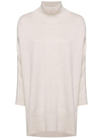 N.Peal pull à col montant - Tons neutres